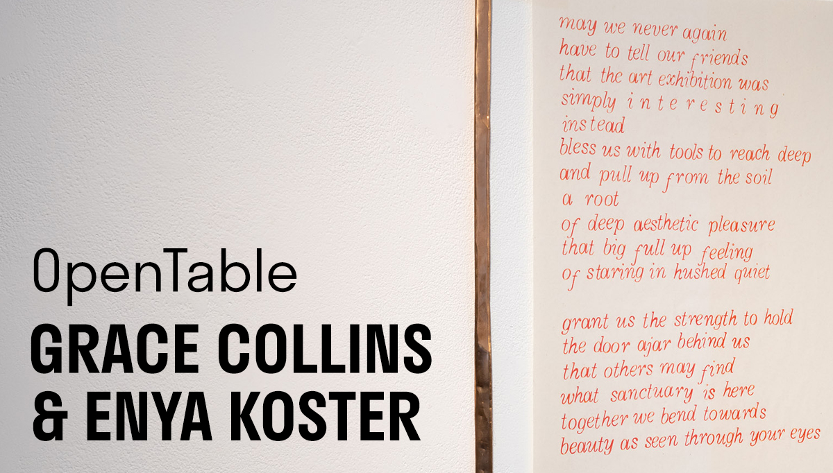 OpenTable with Corridor8 - Castlefield Gallery